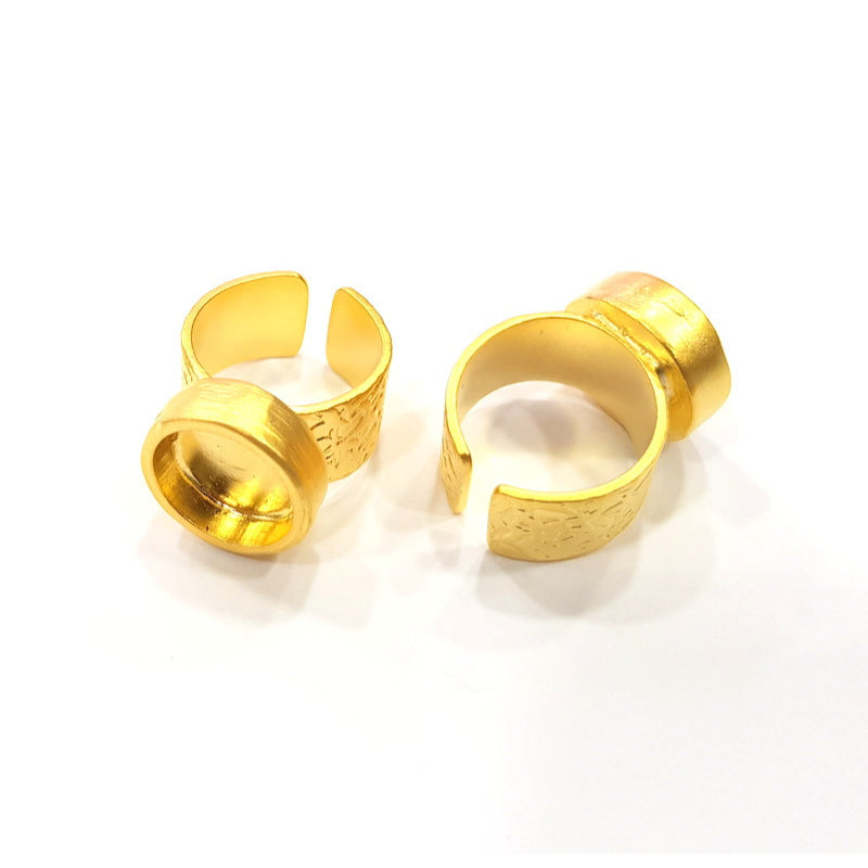 Blank Setting Cabochon Base Inlay Gold Ring – CharmsChainsCraft